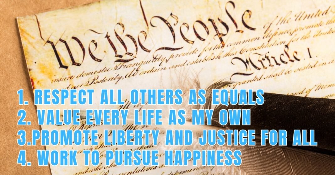 Serve Daily - Pledge to Be American with Me