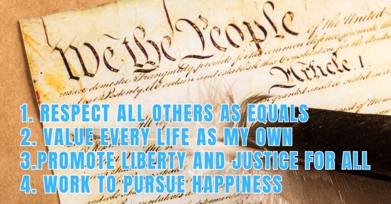 Serve Daily - Pledge to Be American with Me