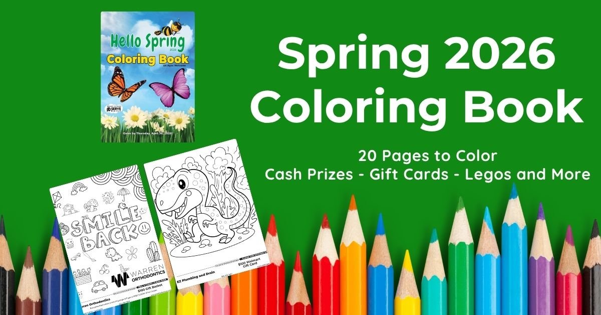 Serve Daily - Spring 2026 Coloring Book - Print at Home